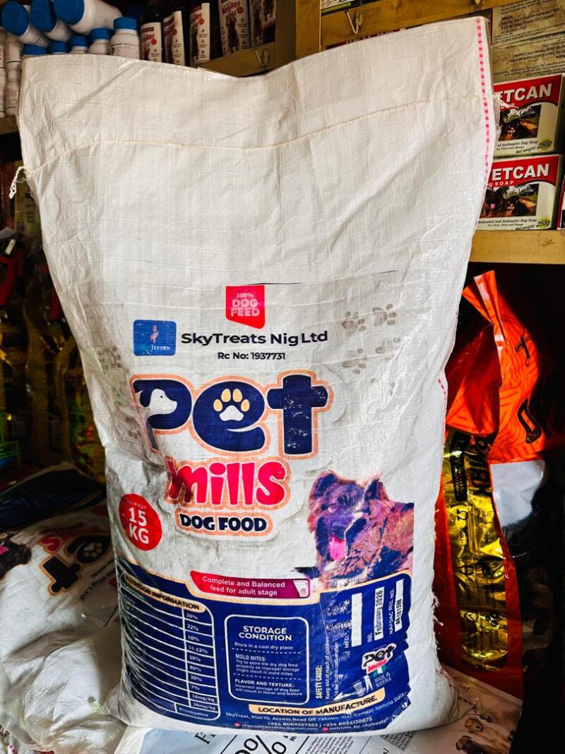 Pet Mill Adult Dry Food 15kg - Pet Shop Naija - Pet Store & Pet Food ...